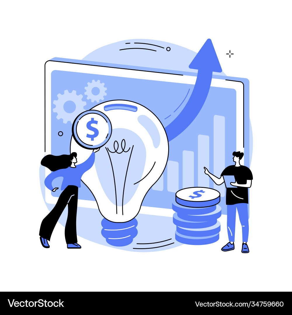 Venture investment abstract concept Royalty Free Vector