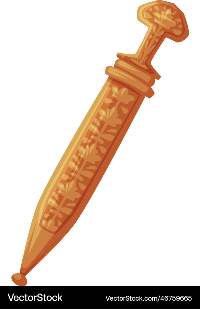 Dagger in sheath as georgia country attribute Vector Image