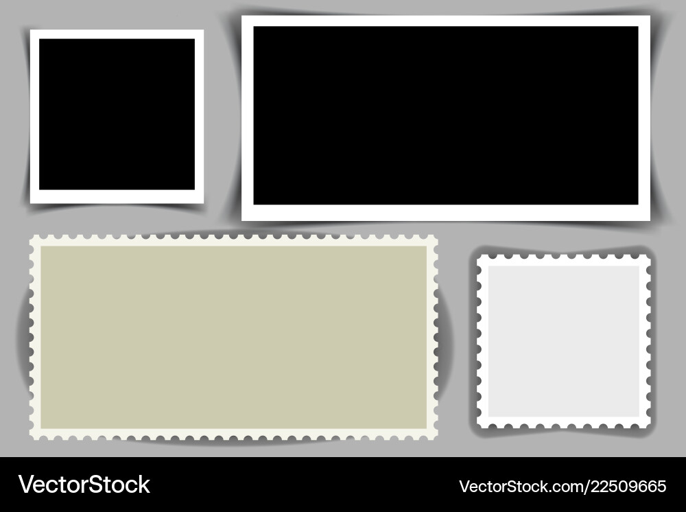 Photo frame vintage templates for Royalty Free Vector Image