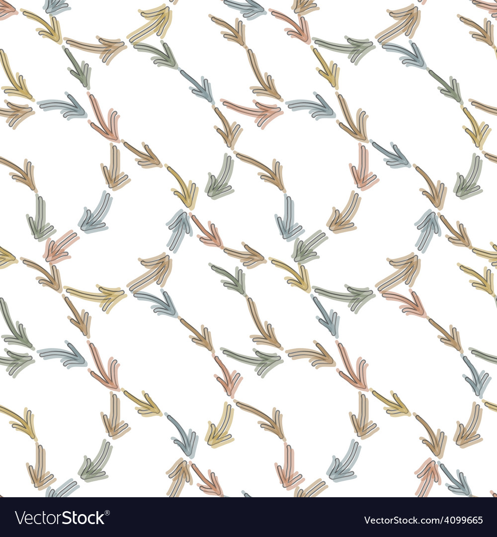 Seamless arrow pattern Royalty Free Vector Image