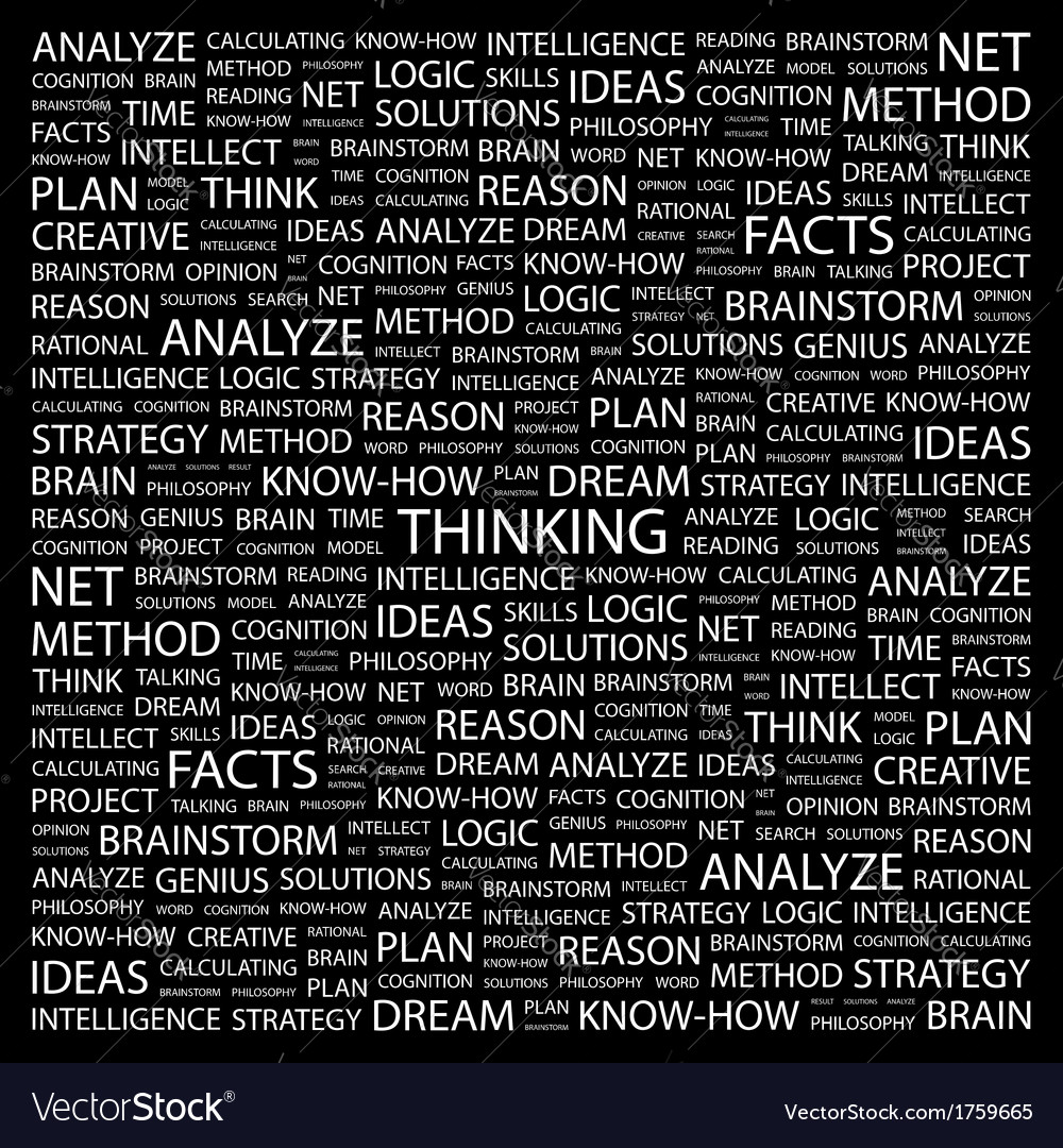 Thinking Royalty Free Vector Image - VectorStock