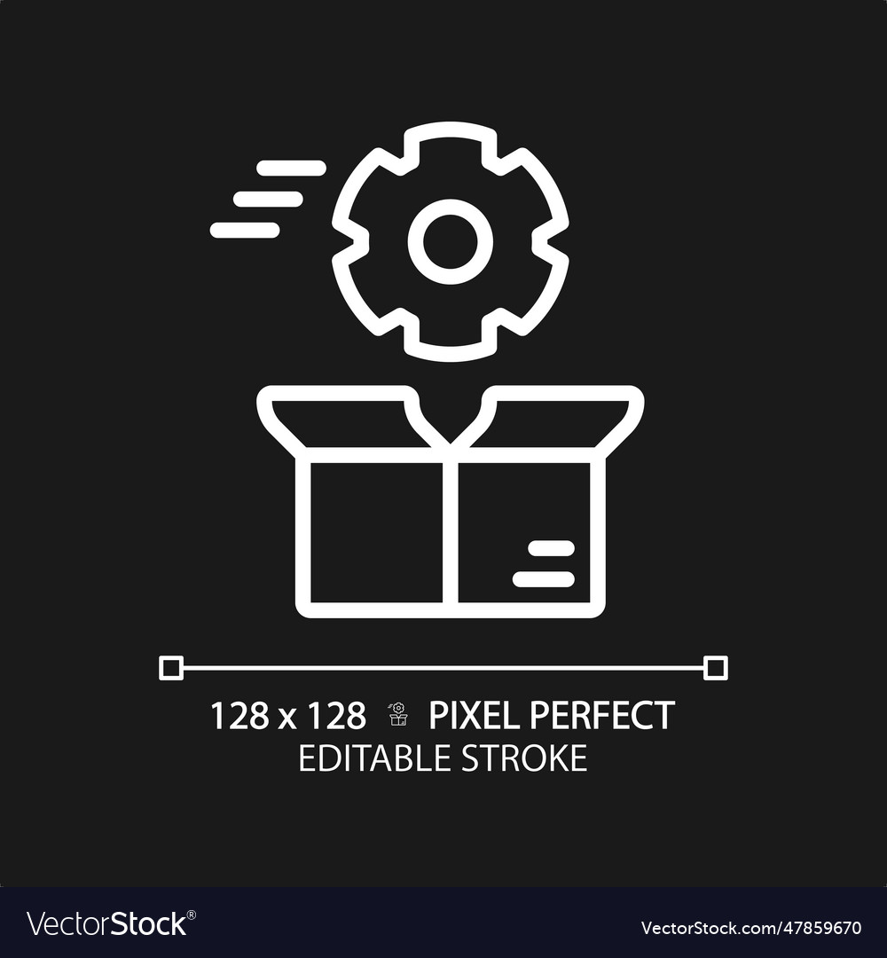 2d customizable optimization linear icon Vector Image 2d customizable optimization linear icon Vector Image