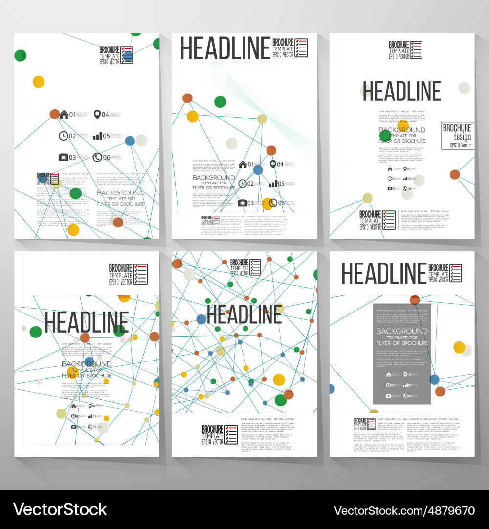 Brochure flyer or report for business Royalty Free Vector