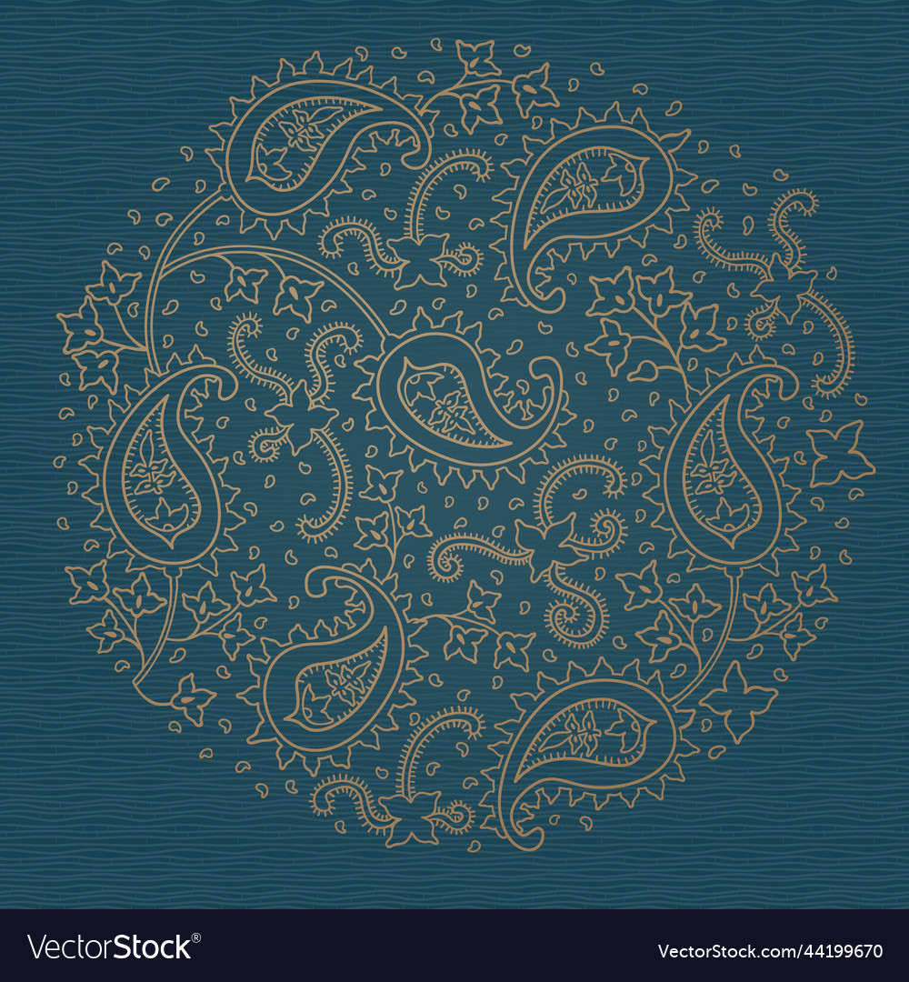 Circle pattern in eastern style Royalty Free Vector Image