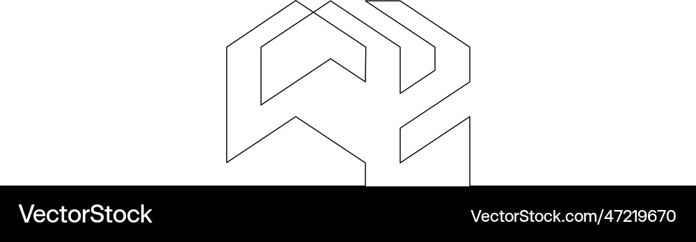House logo modern architecture building symbol Vector Image