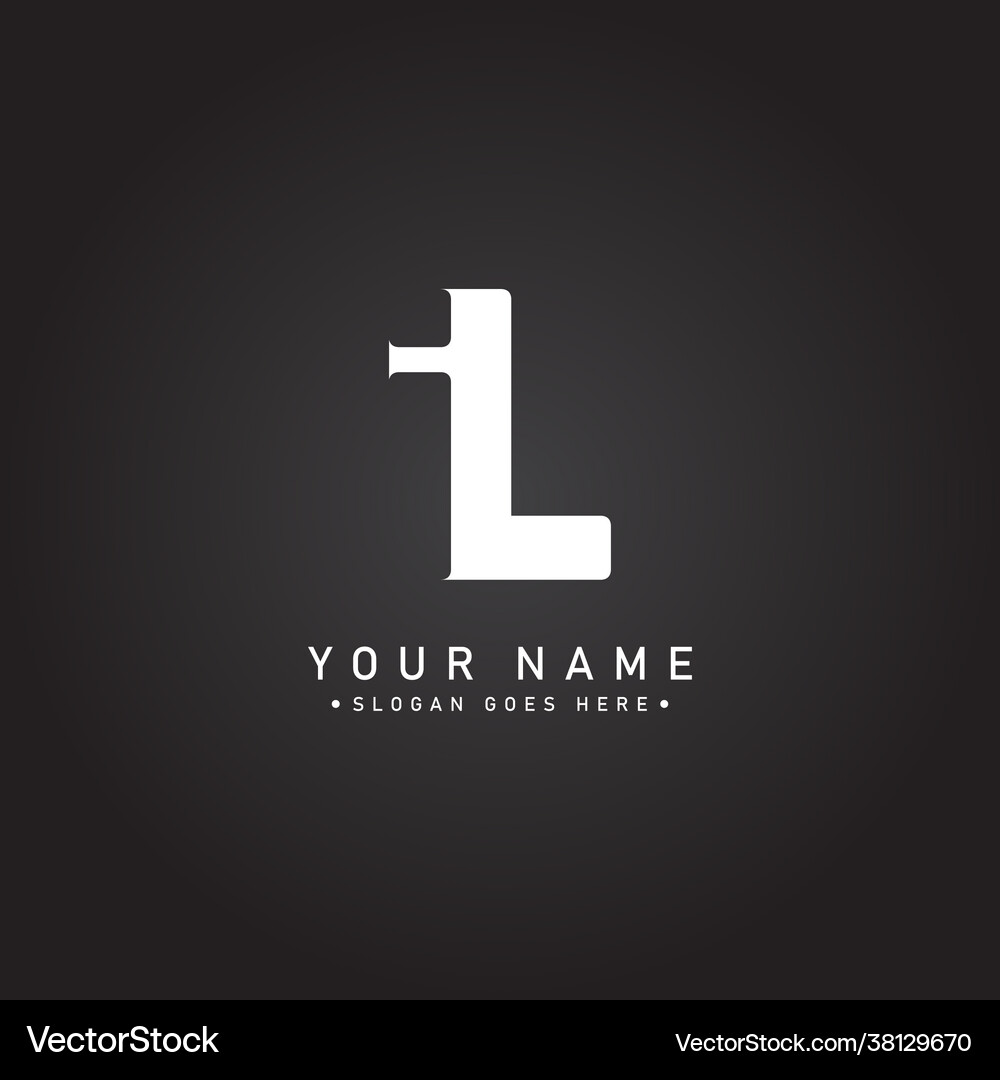 Initial letter il logo - simple business logo Vector Image