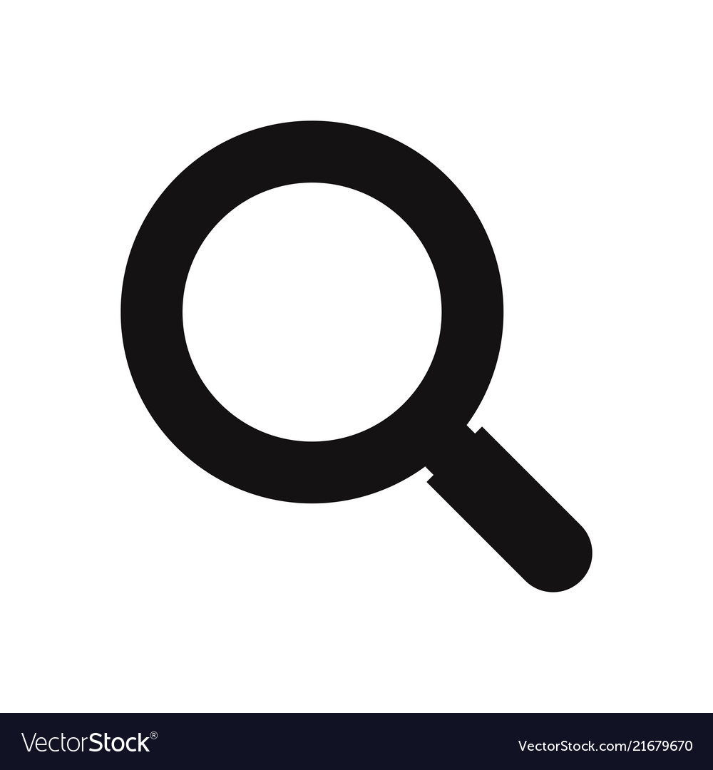 Magnifying glass icon research symbol magnifier Vector Image Magnifying glass icon research symbol magnifier Vector Image