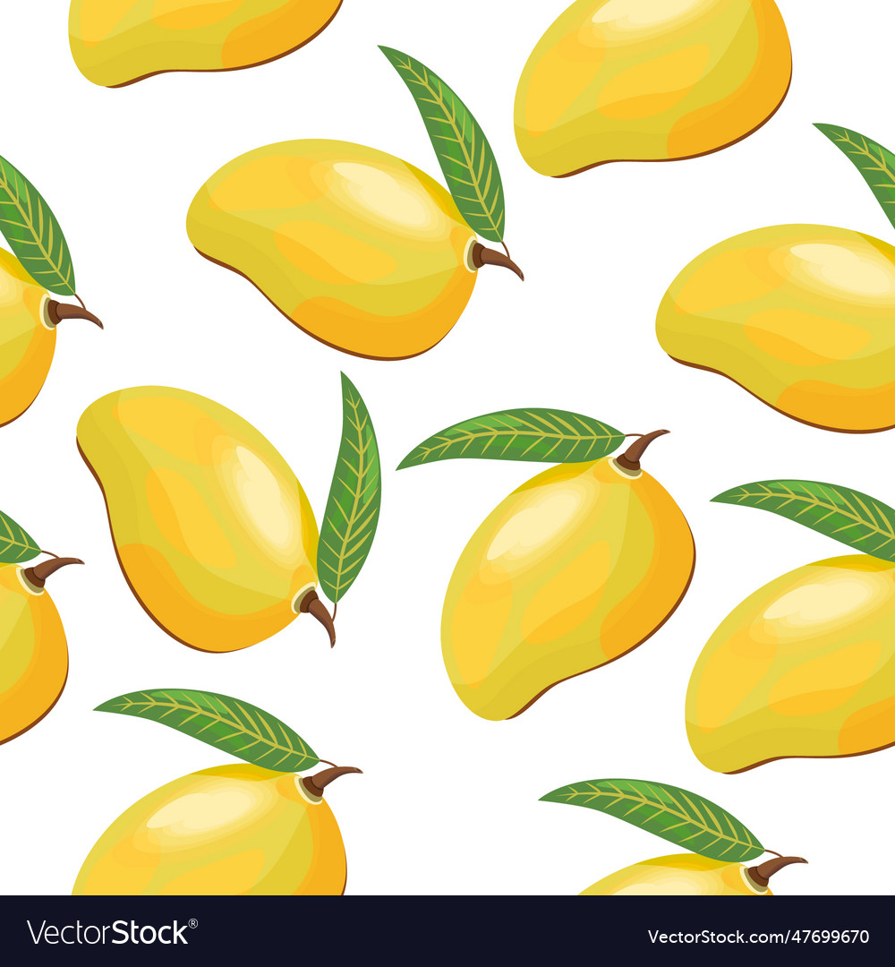 Mango pattern Royalty Free Vector Image - VectorStock