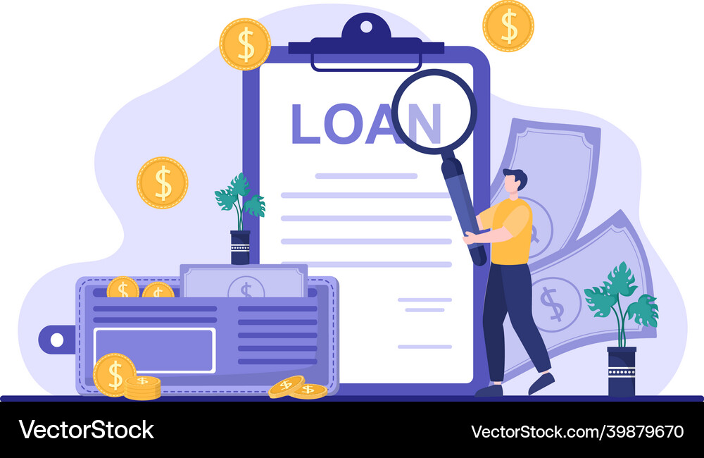 Mortgage loan debt instruments that are secured Vector Image