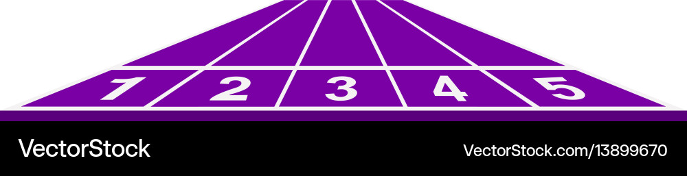 Running track in purple design Royalty Free Vector Image