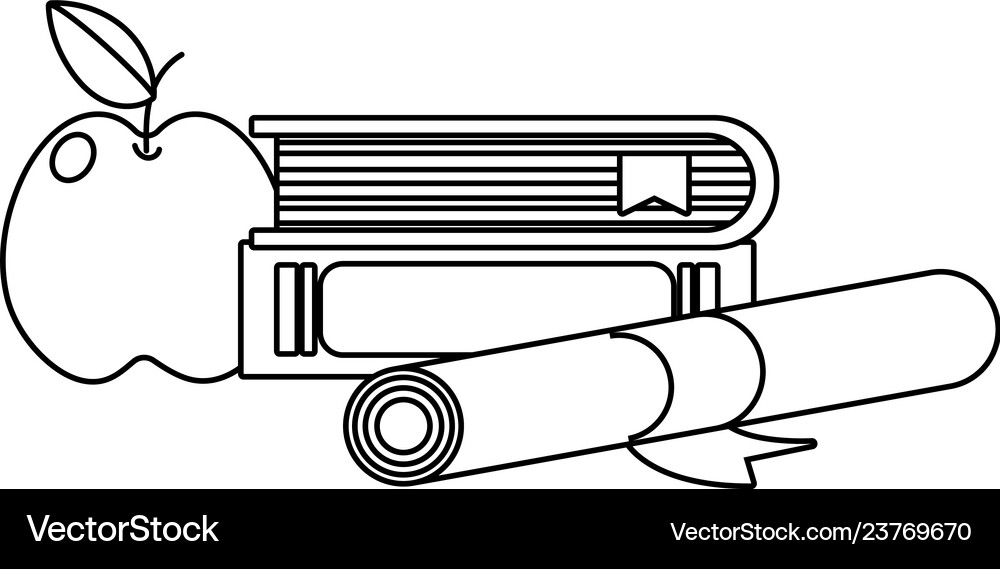 Study elements cartoon Royalty Free Vector Image