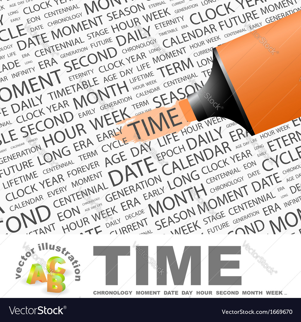 Time Royalty Free Vector Image - VectorStock