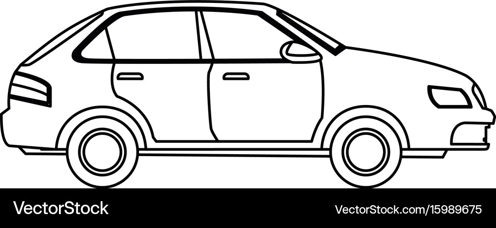 Car vehicle transport speed motor image Royalty Free Vector