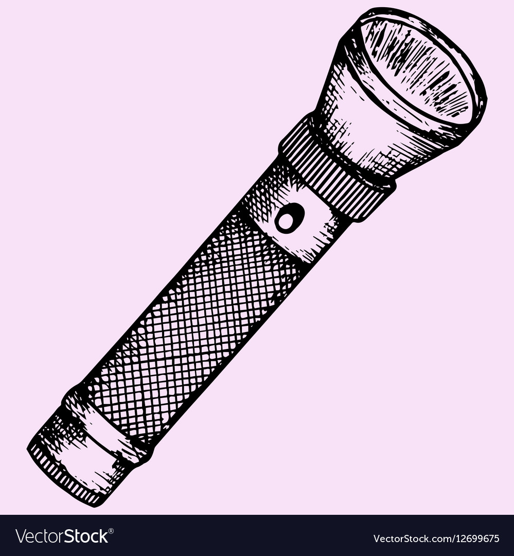Flashlight Royalty Free Vector Image - VectorStock