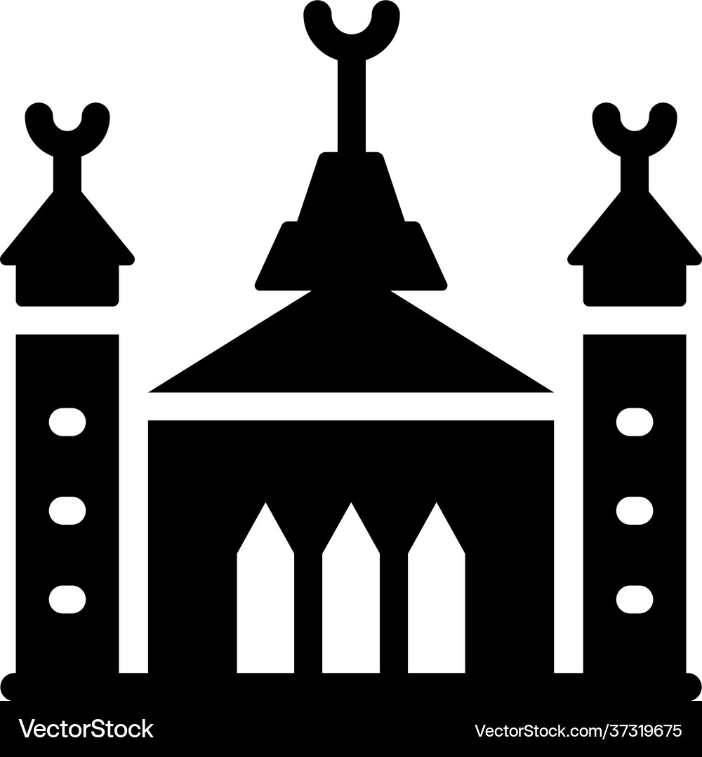 Indonesian mosque Royalty Free Vector Image - VectorStock