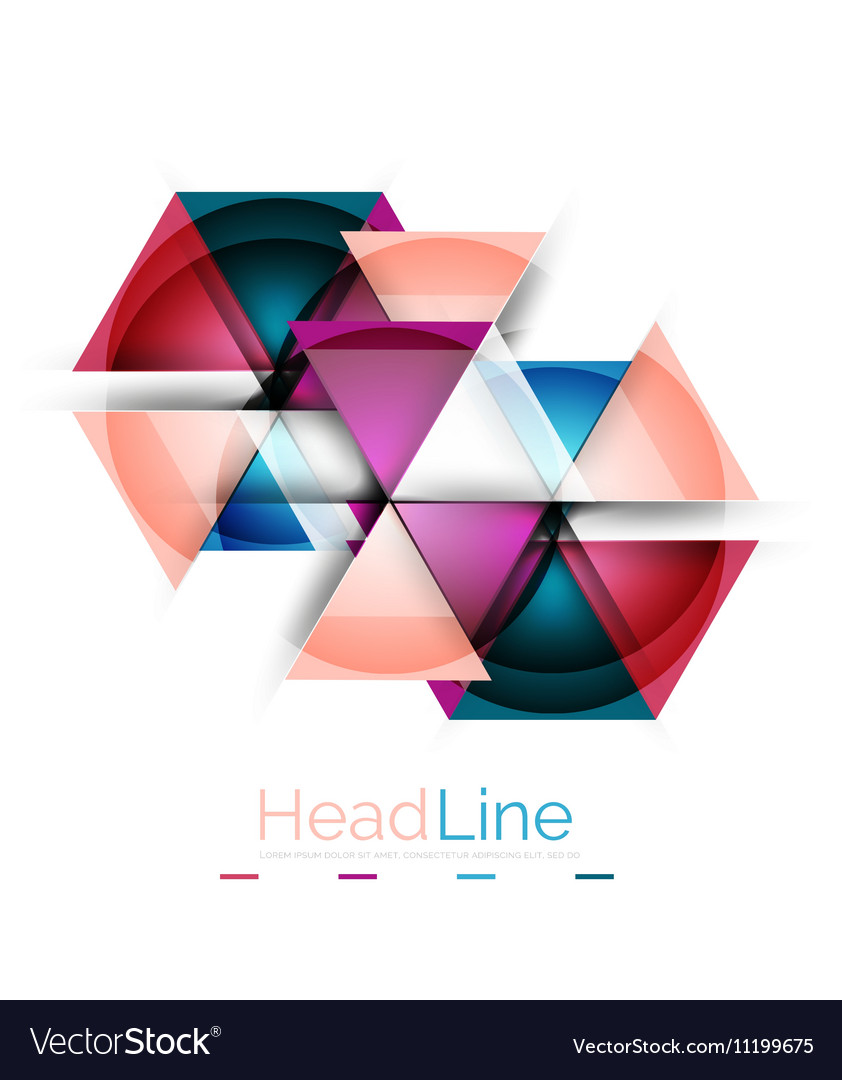 Triangle abstract background Royalty Free Vector Image