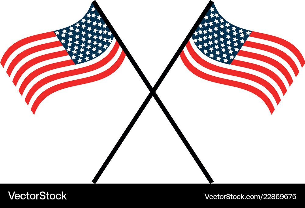 United states flag design Royalty Free Vector Image