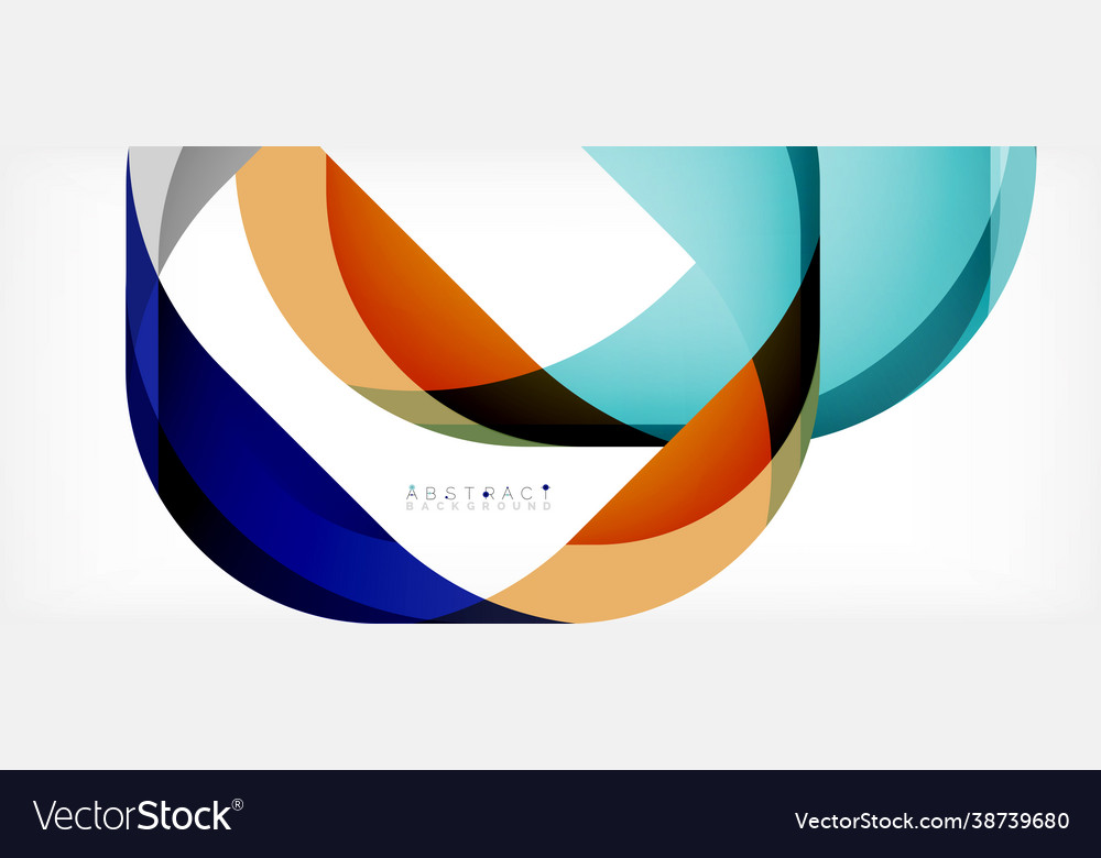 Abstract square shape with overlapping waves Vector Image