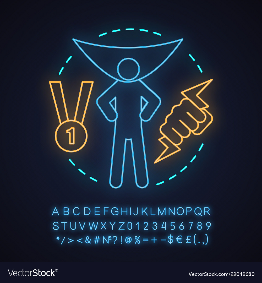 Courage neon light concept icon Royalty Free Vector Image Courage neon light concept icon Royalty Free Vector Image