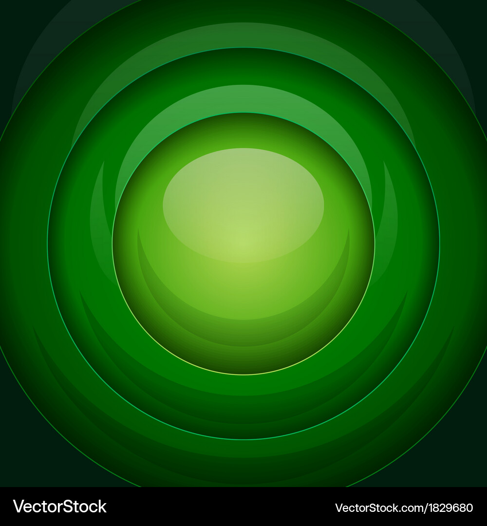 Green metal round shapes Royalty Free Vector Image