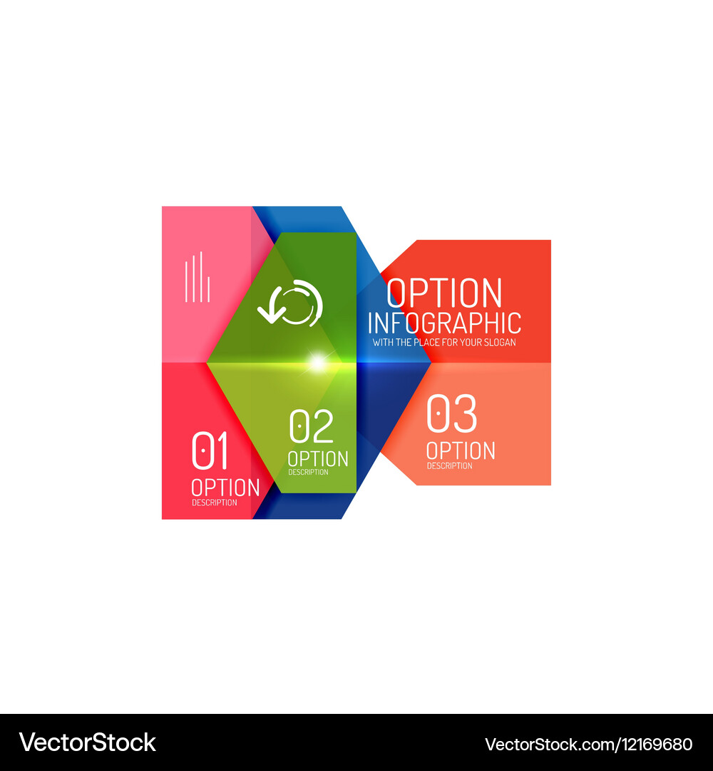 Infographic modern templates - geometric shapes Vector Image