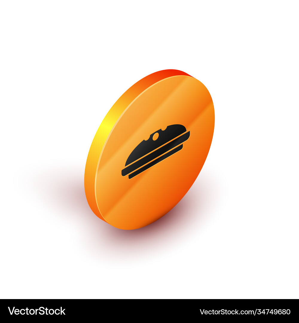 Isometric homemade pie icon isolated on white Vector Image