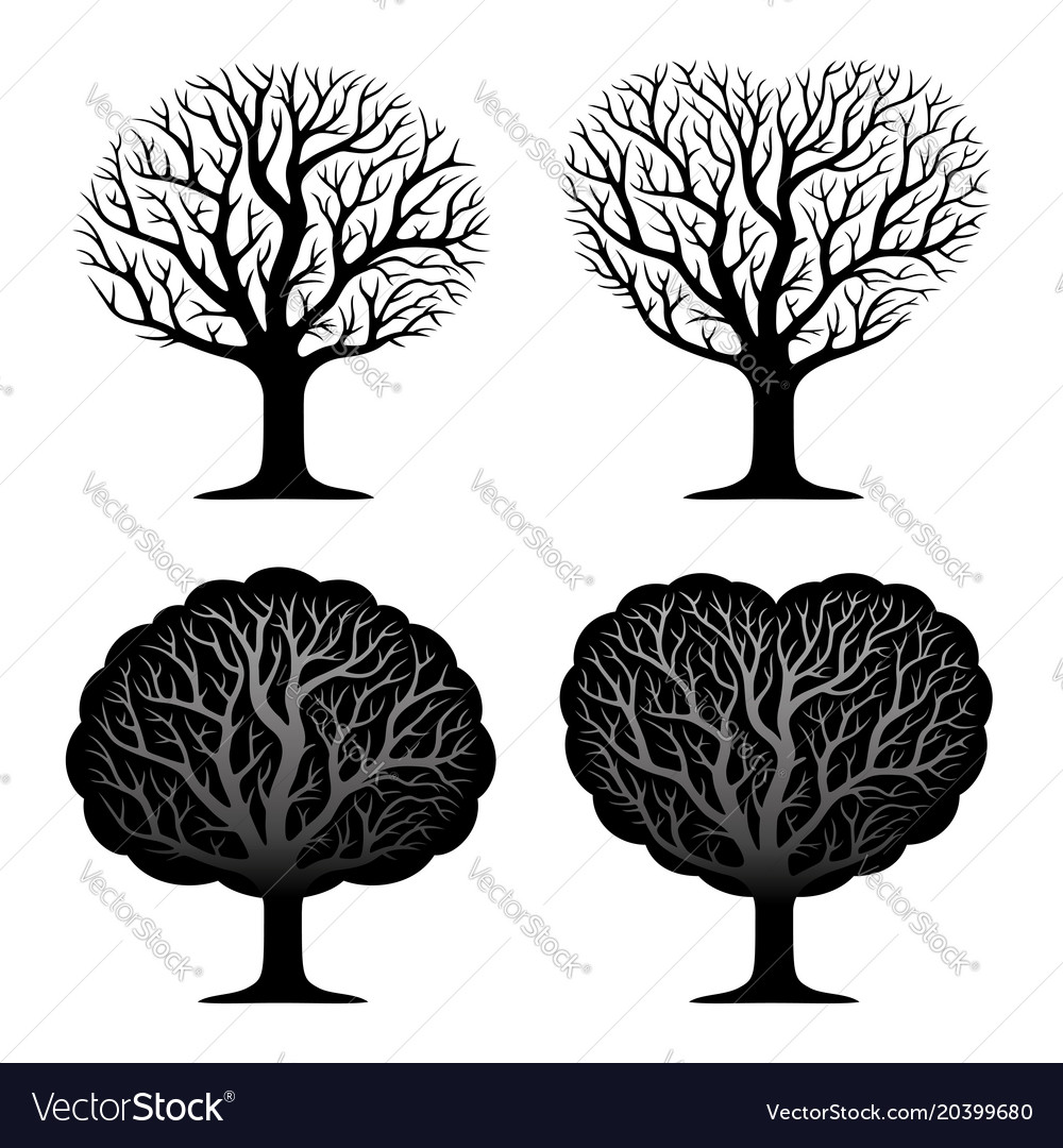 Set of trees Royalty Free Vector Image - VectorStock