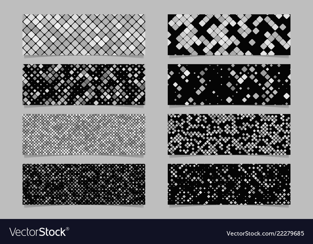 Abstract Modern Diagonal Rounded Square Pattern Vector Image