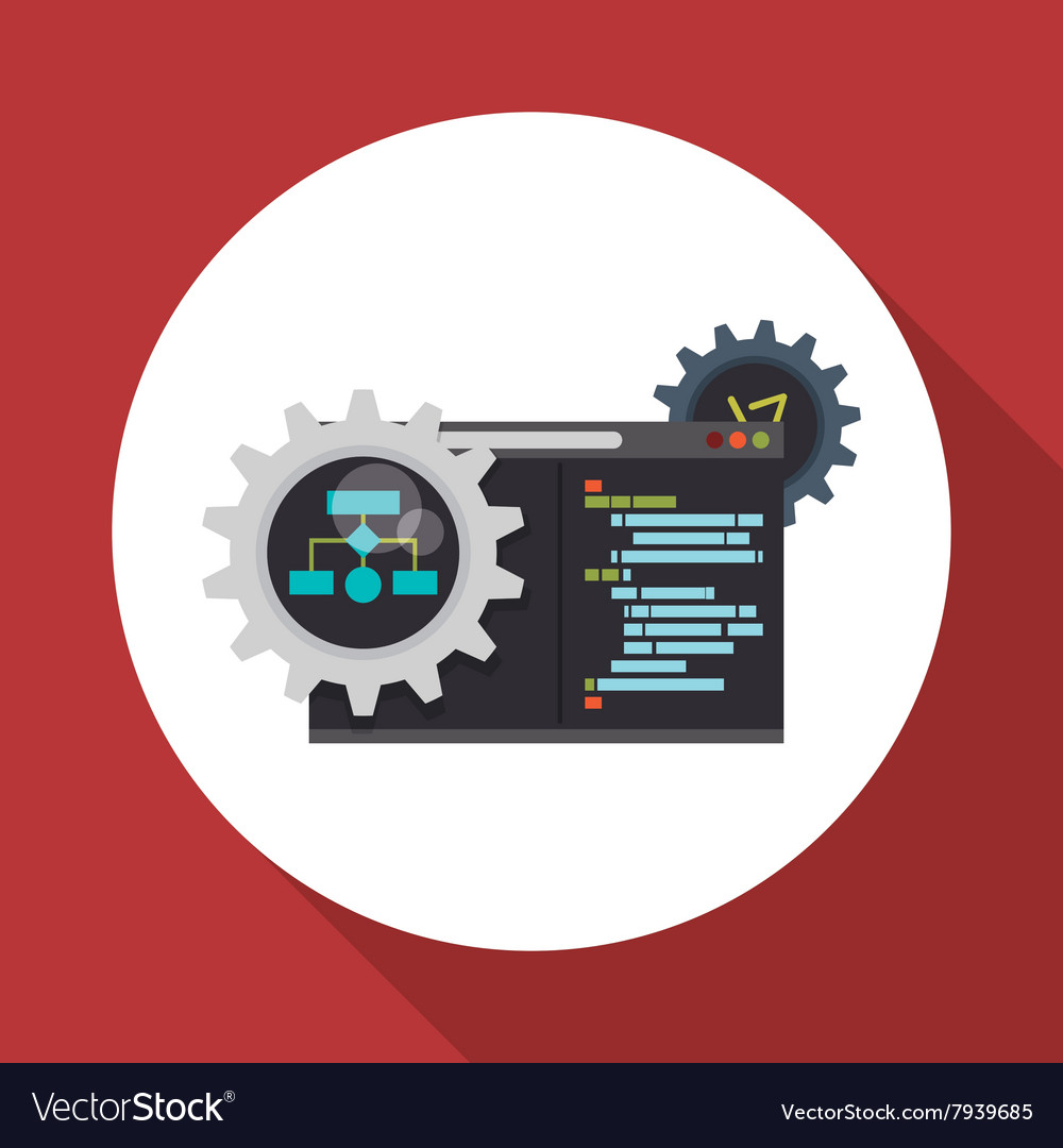 Development and software design Royalty Free Vector Image