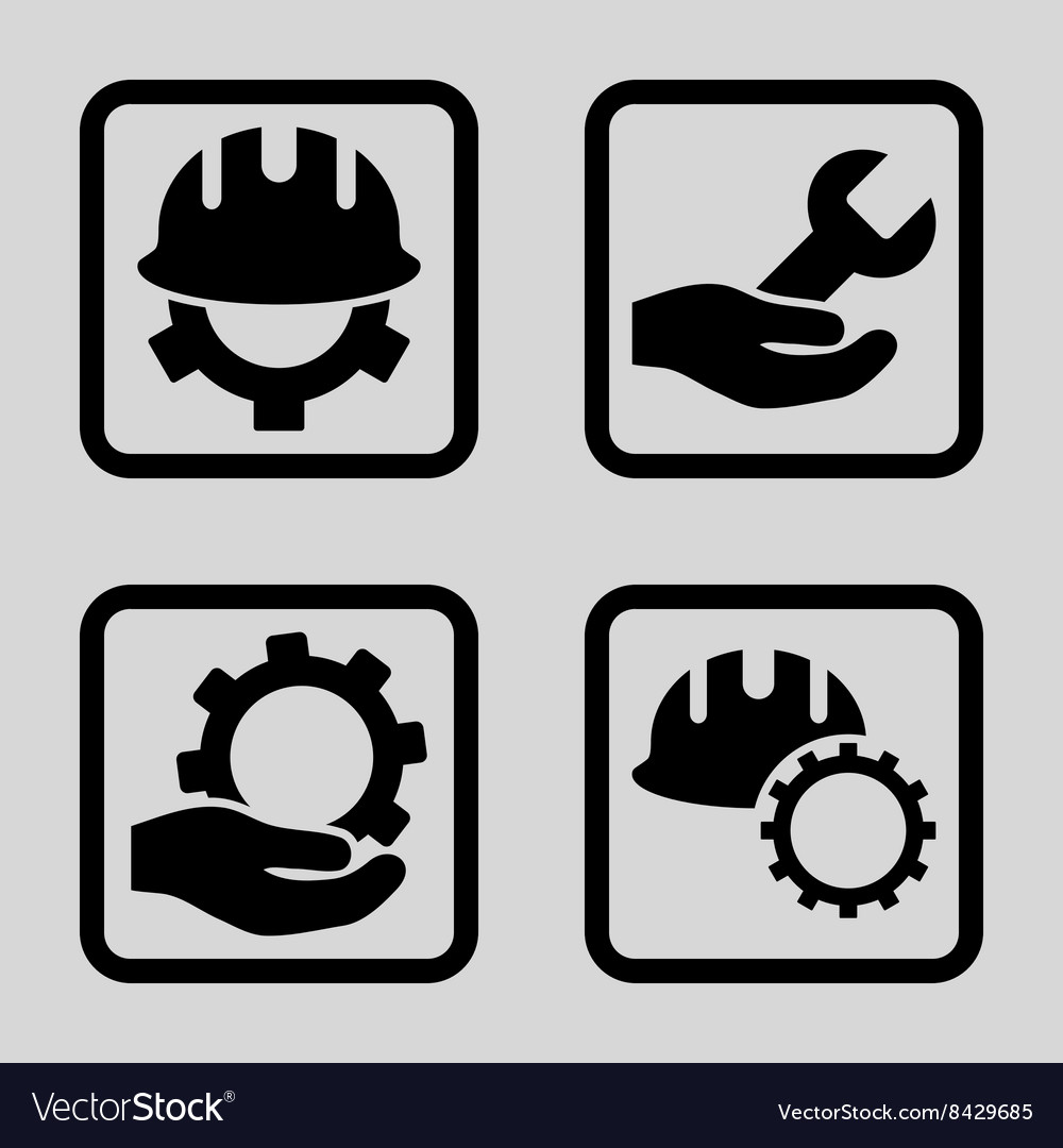 Development flat squared icon Royalty Free Vector Image