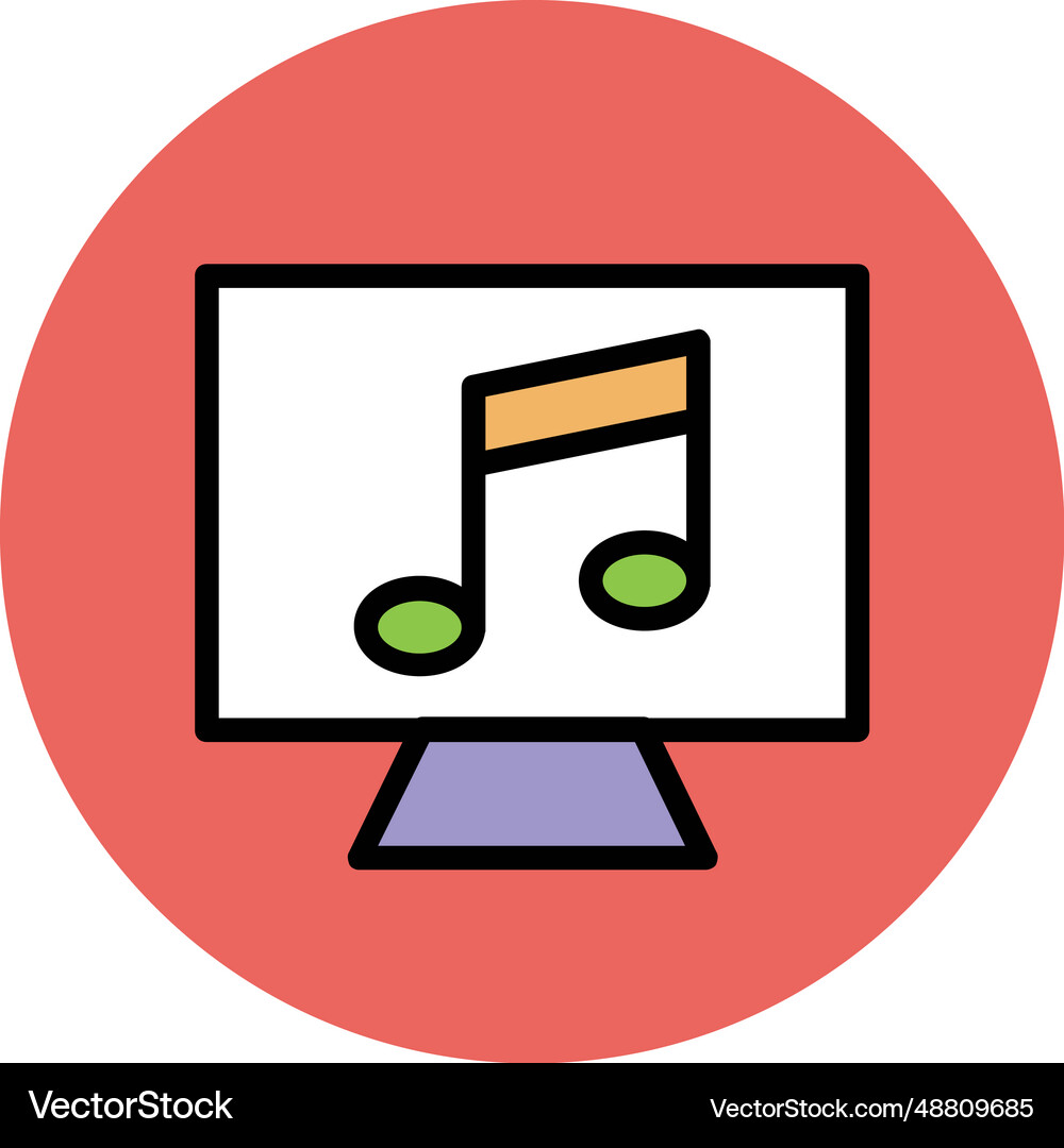 Modern music and sound icon concepts Royalty Free Vector
