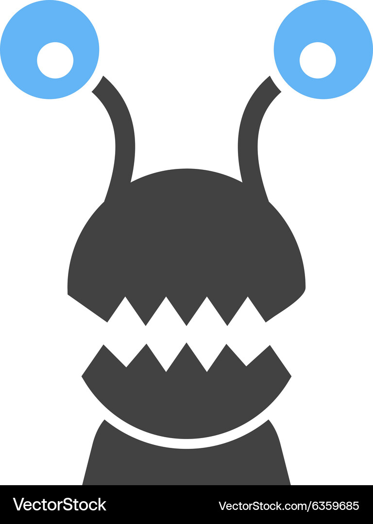 Monster horror cartoon icon imagecan also be used Vector Image