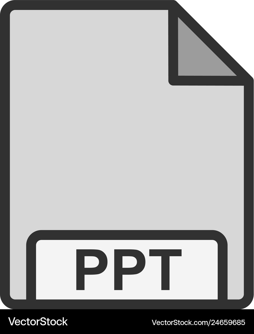 Ppt icon Royalty Free Vector Image - VectorStock