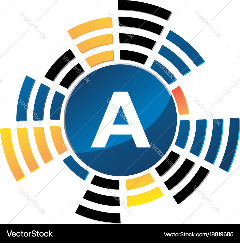 Sound service production letter Royalty Free Vector Image