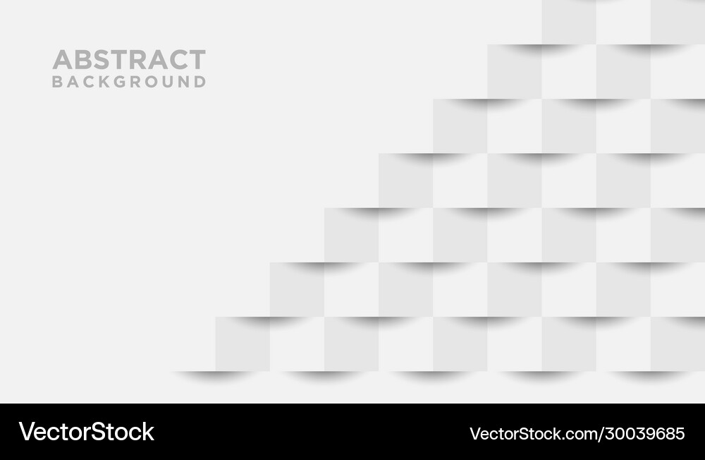 White paper cut background abstract papercut Vector Image