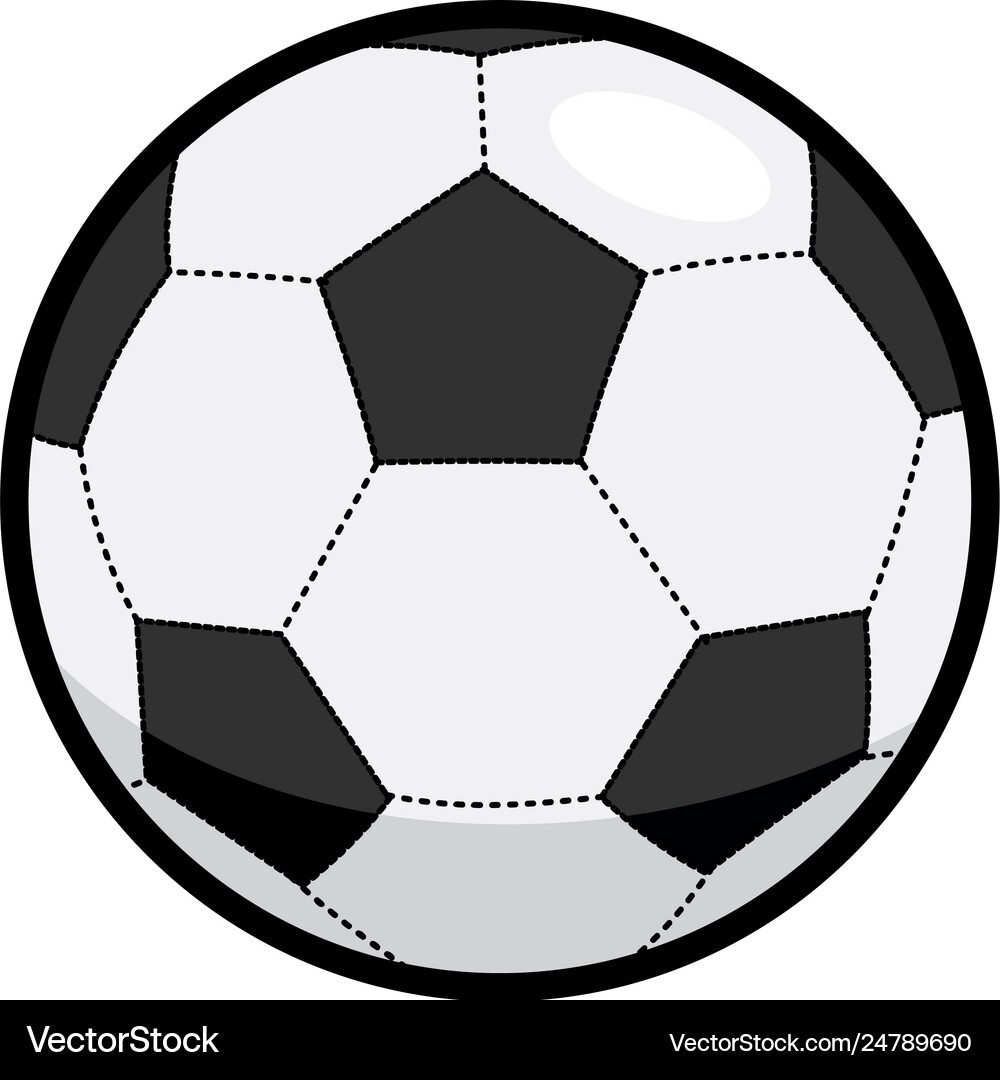 A football ball Royalty Free Vector Image - VectorStock