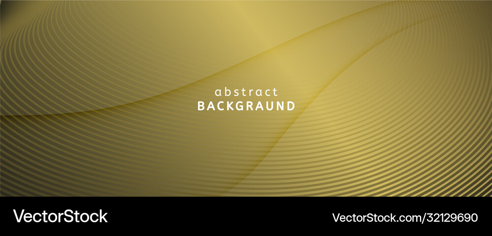 Abstract curve golden futuristic Royalty Free Vector Image