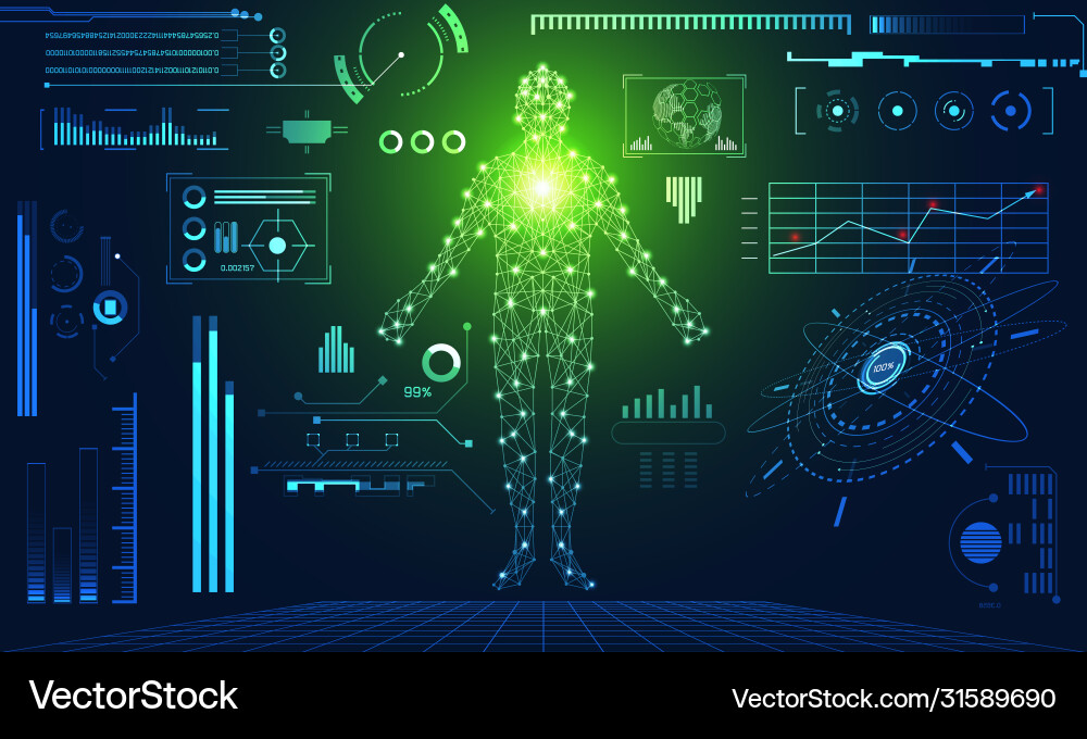 Abstract technology ui futuristic concept hud Vector Image