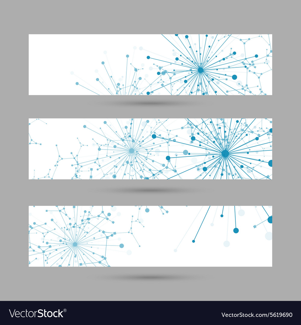 Array with dynamic emitted particles Royalty Free Vector