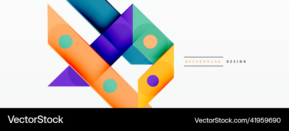 Color overlapping stripes background colorful Vector Image