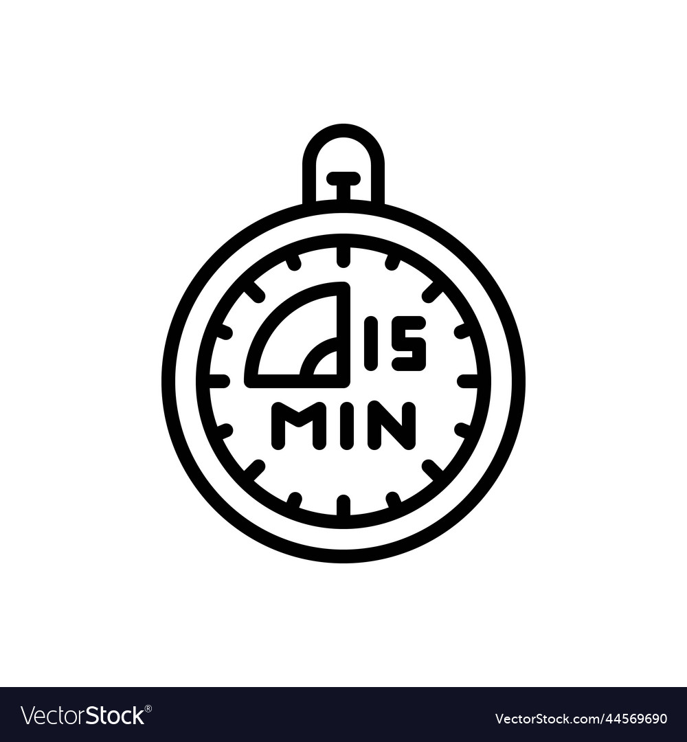 Minute Royalty Free Vector Image - VectorStock