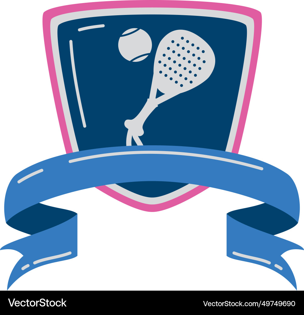 Padel tennis banner Royalty Free Vector Image - VectorStock