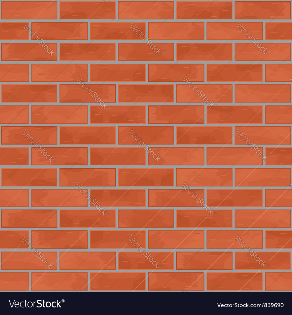 Seamless brick wall Royalty Free Vector Image - VectorStock