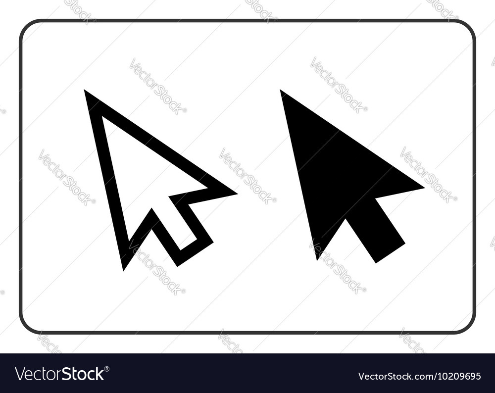 Arrows pointer signs set Royalty Free Vector Image
