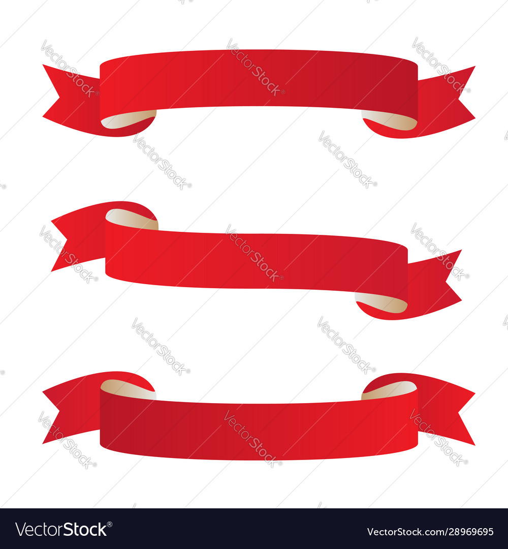 Basic ribbons Royalty Free Vector Image - VectorStock