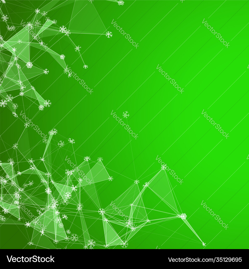 Christmas technology background with snowflakes Vector Image
