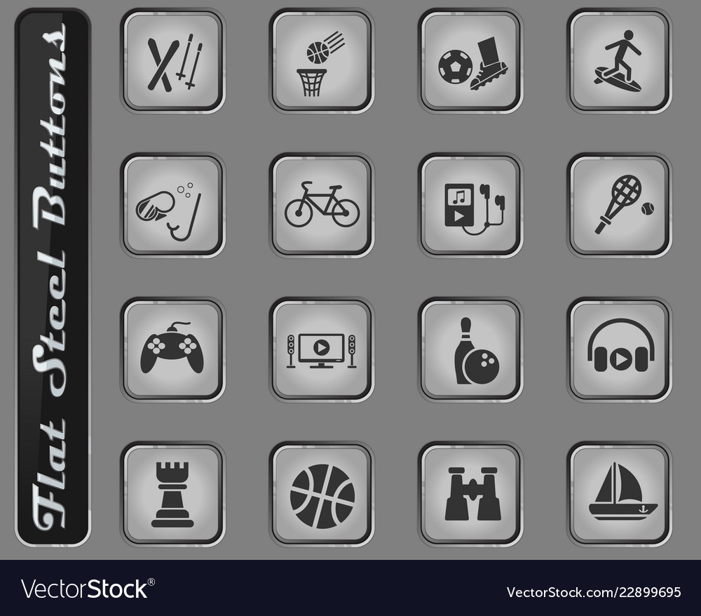 Leisure icon set Royalty Free Vector Image - VectorStock Leisure icon set Royalty Free Vector Image - VectorStock
