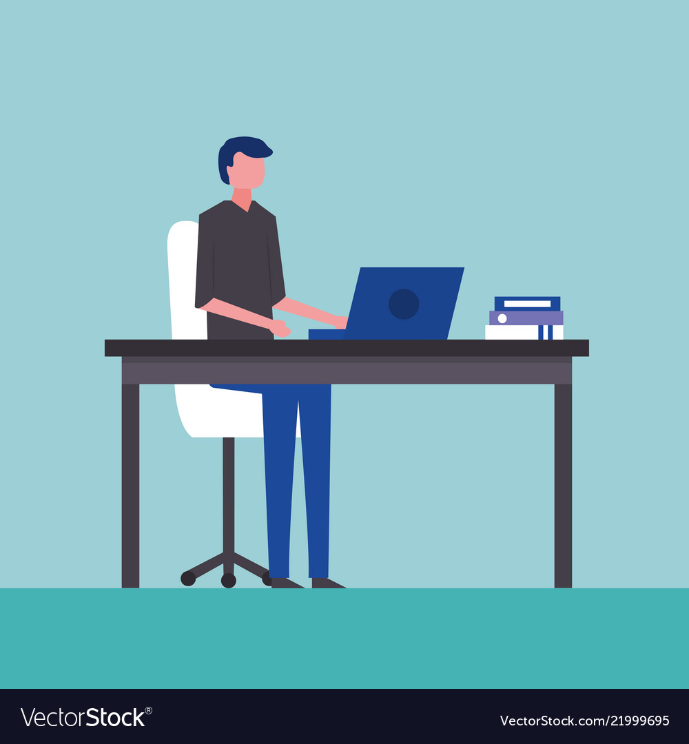 People business office Royalty Free Vector Image