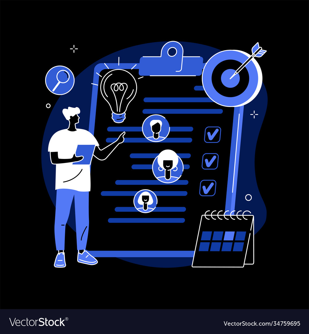 Project management abstract concept Royalty Free Vector