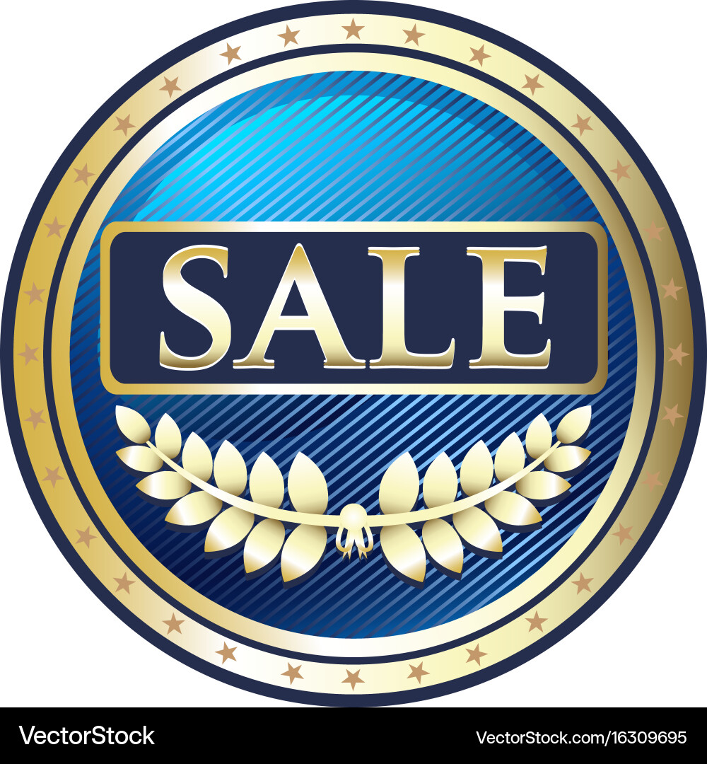 Sale gold icon Royalty Free Vector Image - VectorStock